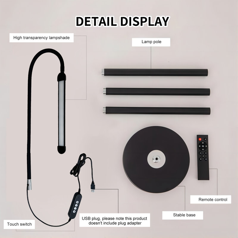 Wrought Studio™ Devyne 72'' LED Task/Reading Floor Lamp & Reviews | Wayfair